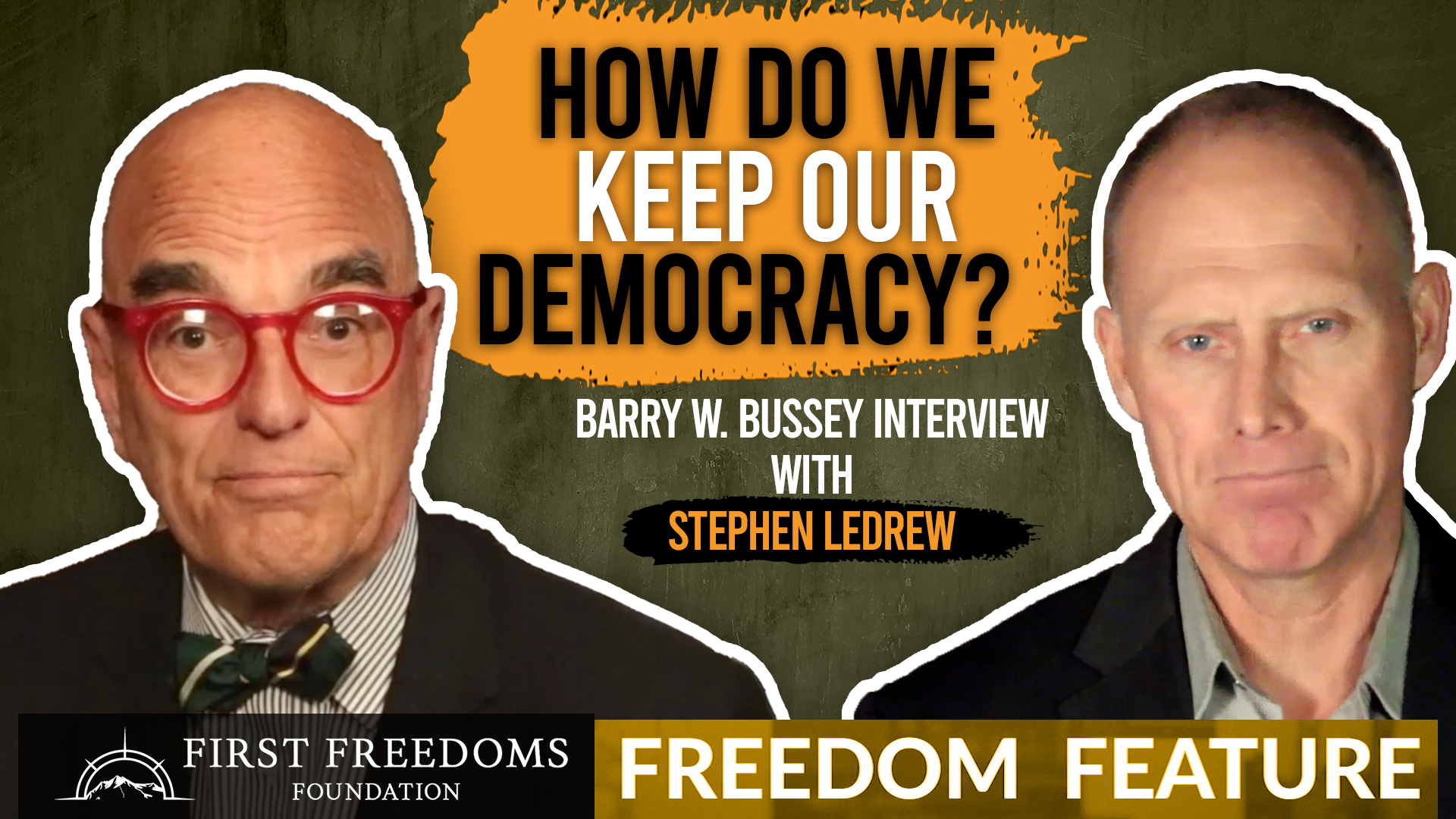 How Do We Keep Our Democracy? Freedom Feature with Stephen LeDrew ...