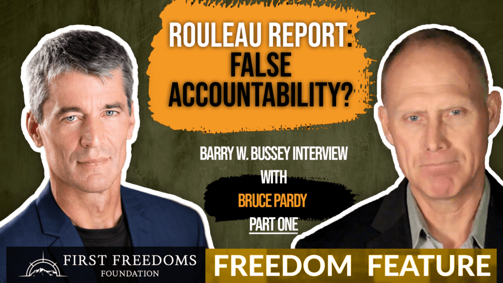 False Accountability - Interview with Bruce Pardy - FIRST FREEDOMS ...