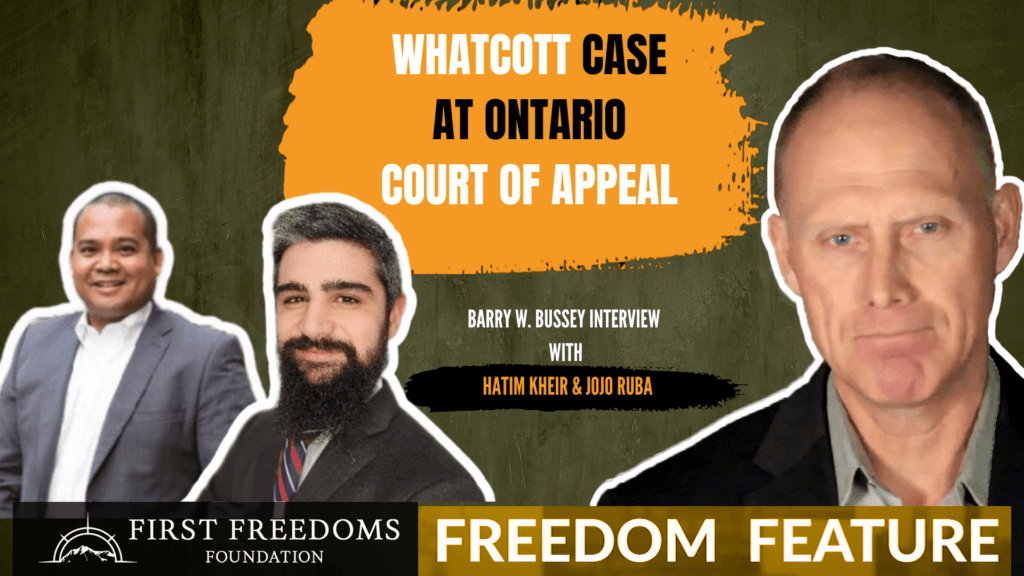 Whatcott Case at Ontario Court of Appeal - Interview with Hatim Kheir ...