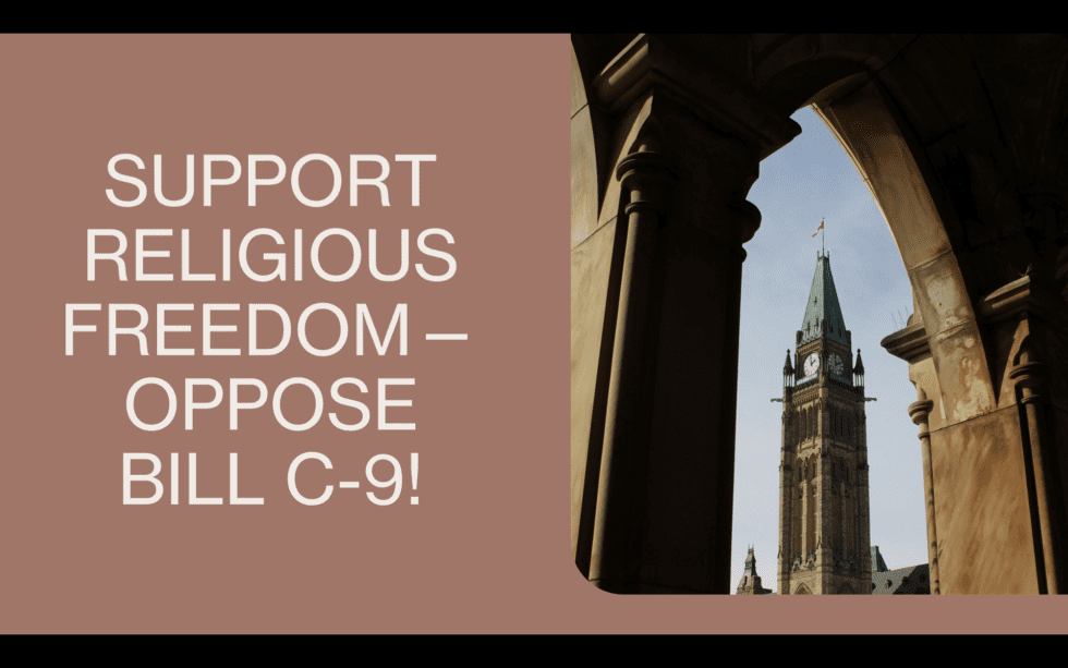 Religious Freedom—Oppose Bill C-9! - FIRST FREEDOMS FOUNDATION